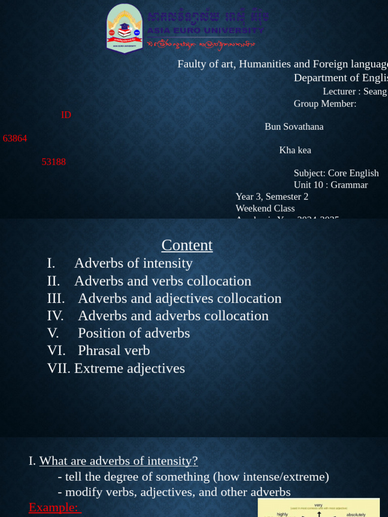 Unit 10 Grammar (Adverb) | PDF | Adverb | Adjective