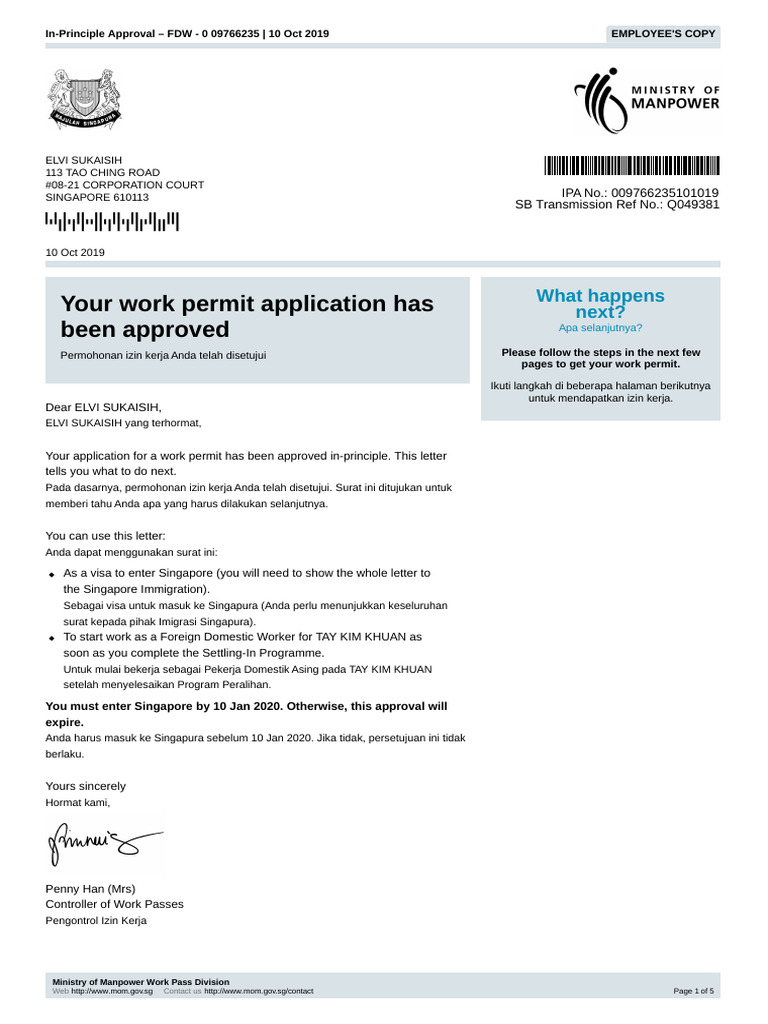 ELVI SUKAISIH - in - Principle - Approval - Helpers | PDF