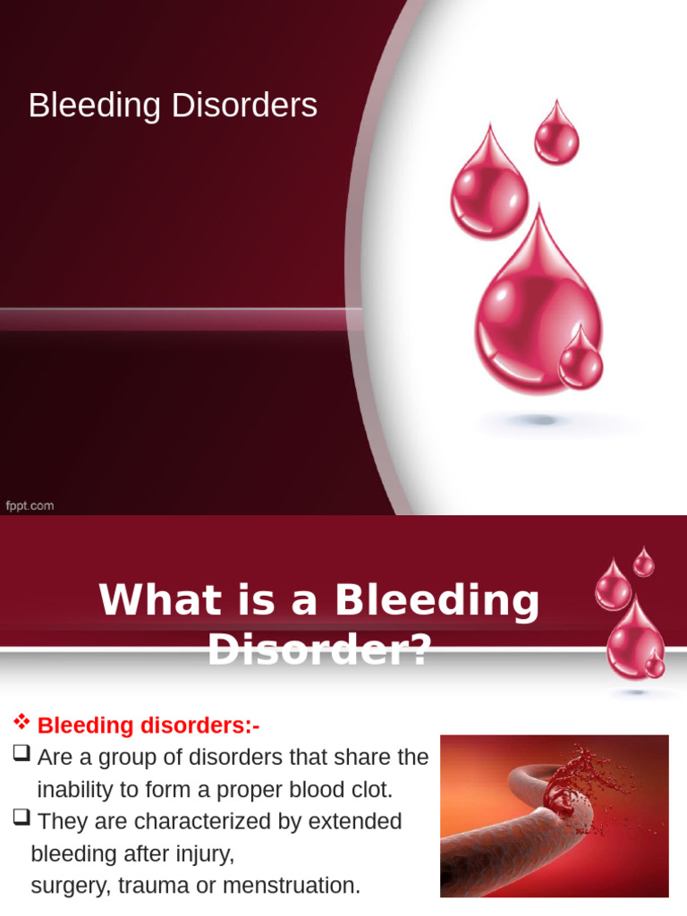 1 Blood 1 (Bleeding Disorders) | PDF | Coagulation | Bleeding