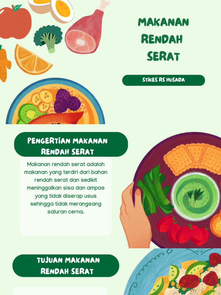 Panduan Makanan Rendah Serat | PDF