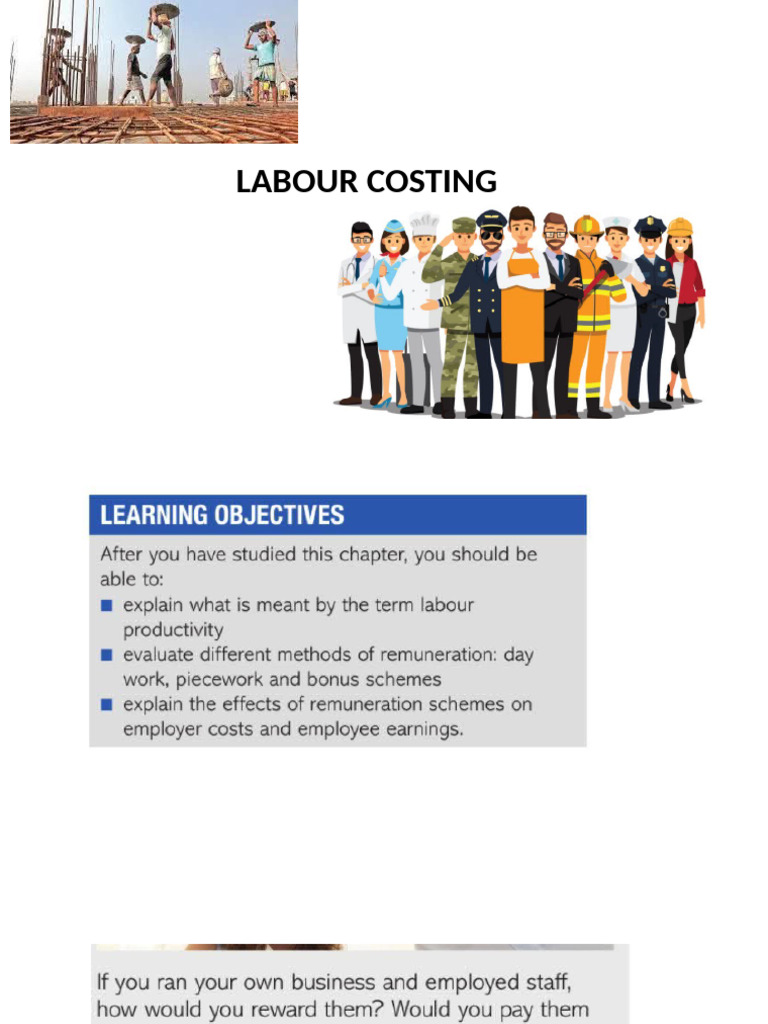 Labour Costing 11 TH Jan (2) (Autosaved) | PDF