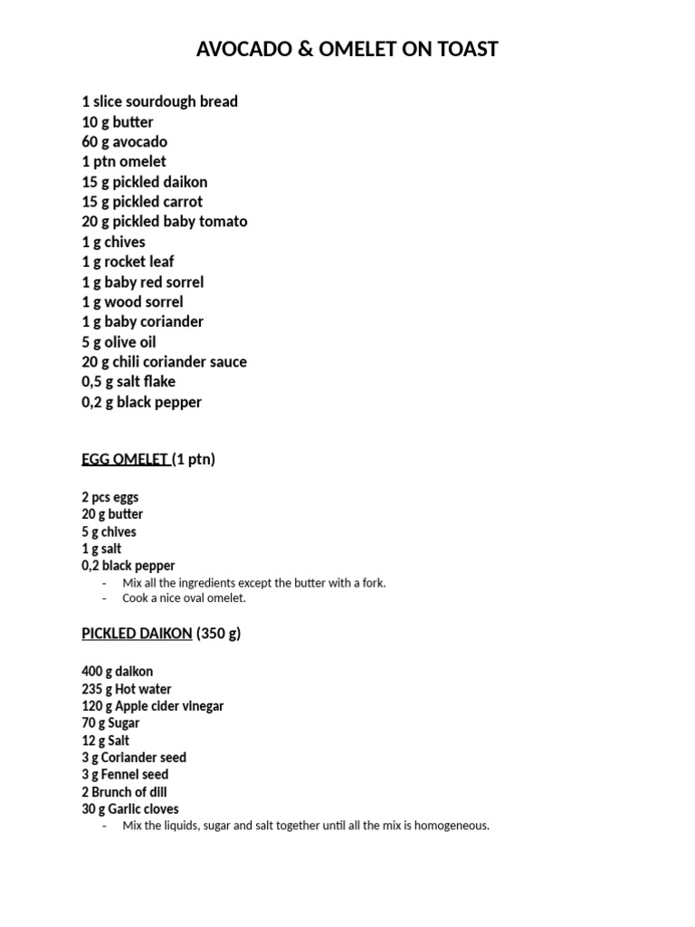 AVOCADO ON TOAST | PDF