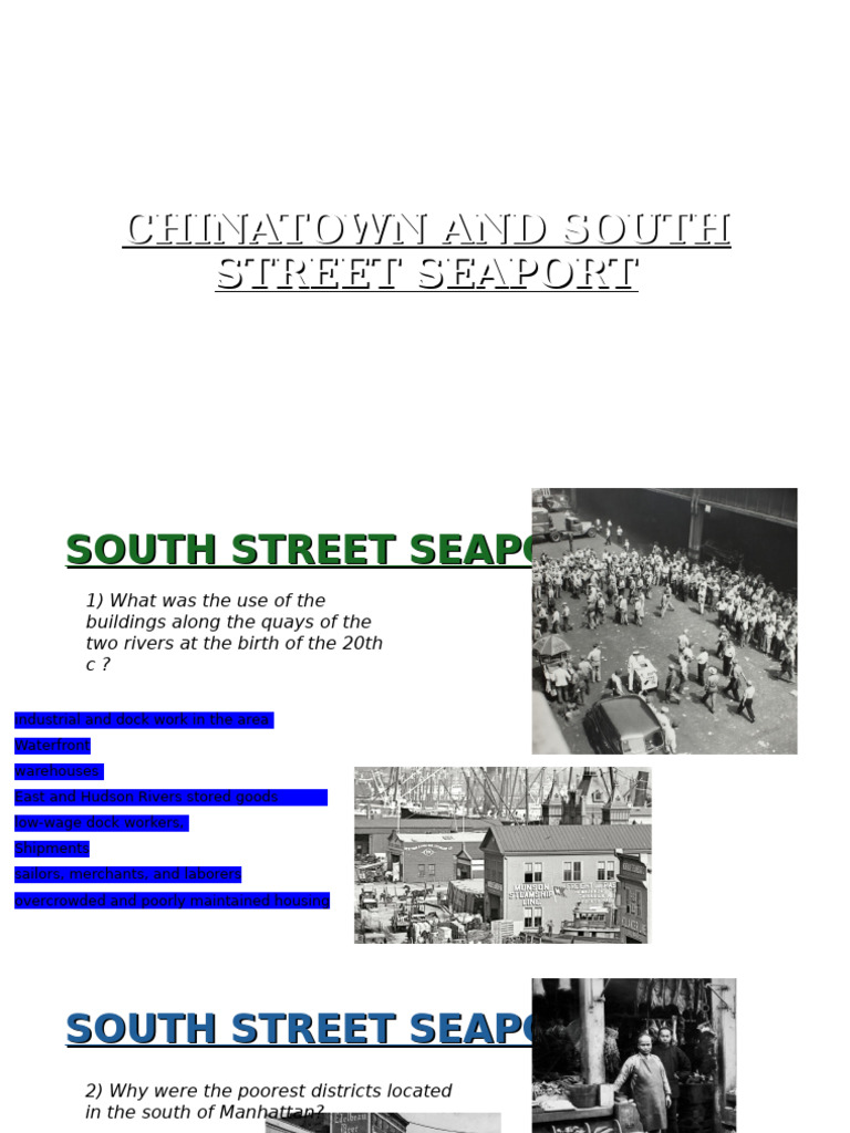 Chinatown and South Street Seaport | PDF