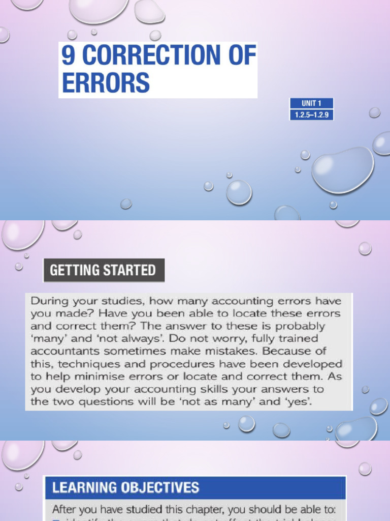 rectification of error | PDF