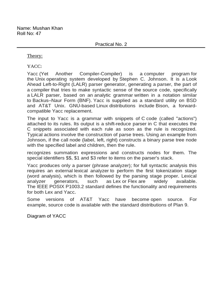 A3 47 Practical2 | PDF | Parsing | Computer Programming