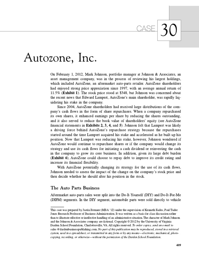 Autozone Inc | PDF