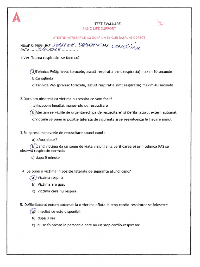 Teste de Evaluare | PDF