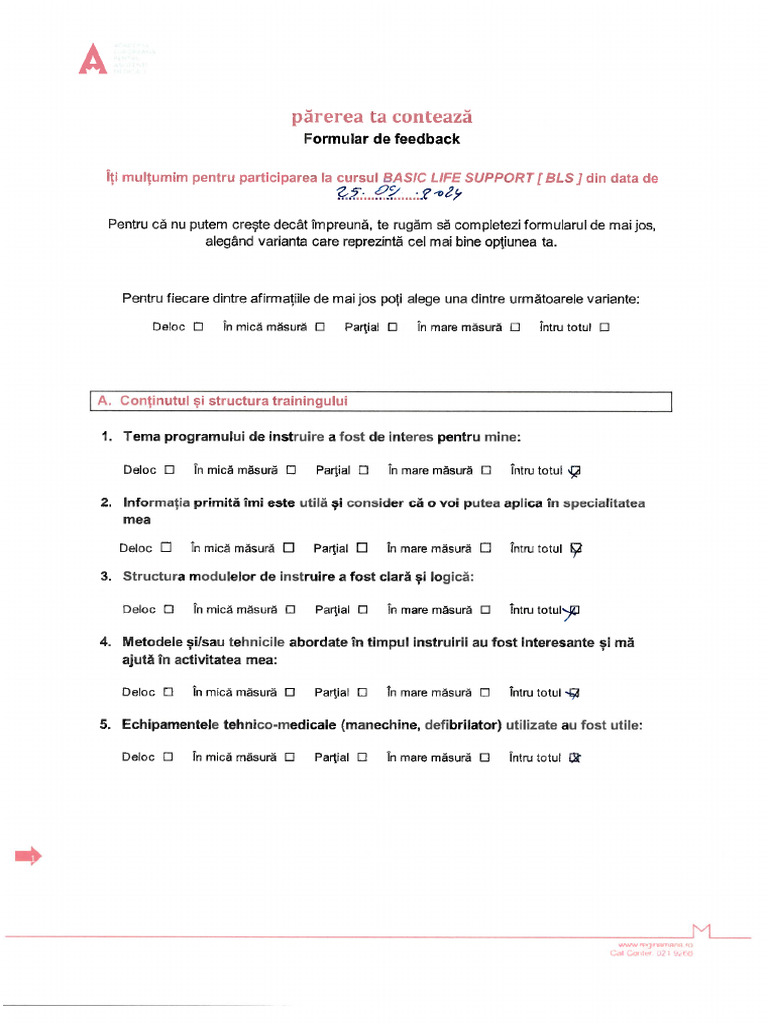 Formulare Feedback | PDF