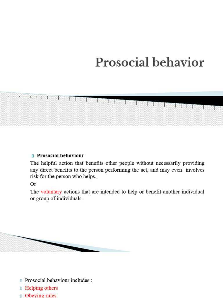 Prosocial Behaviour | PDF | Empathy | Altruism