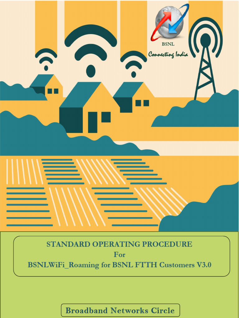 SOP For Wi-Fi Roaming For BSNL FTTH Customers V3.0 | PDF | I Pv6 | Wi Fi
