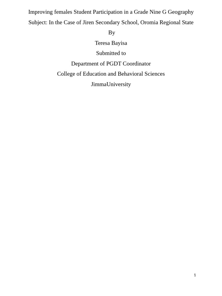 Action Researh-PGDT | PDF