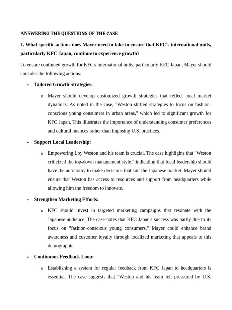 KFC Case | PDF | Consumer Behaviour | Marketing