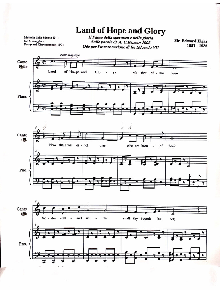 E.Elgar Land of Hope and Glory 3 | PDF