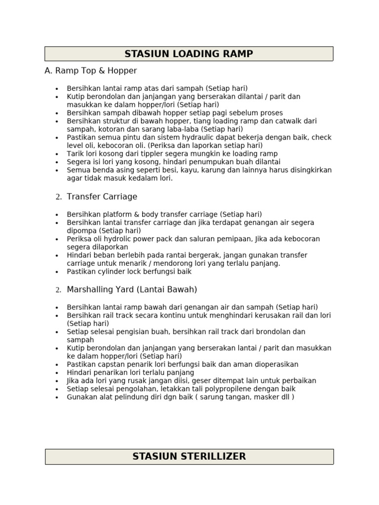 Stasiun Loading Ramp | PDF