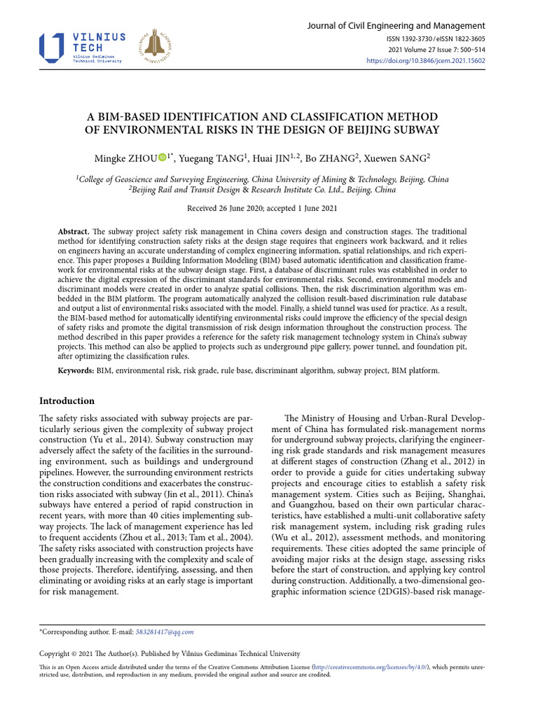 A_bim-based_identification_and_classification_meth | PDF | Risk | Risk ...
