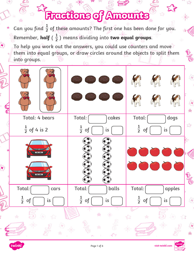 T N 2545165 Finding Fractions of Amounts - Ver - 2 | PDF