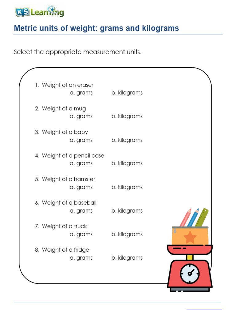 grade-4-measurement-units-of-weight-metric-a | PDF