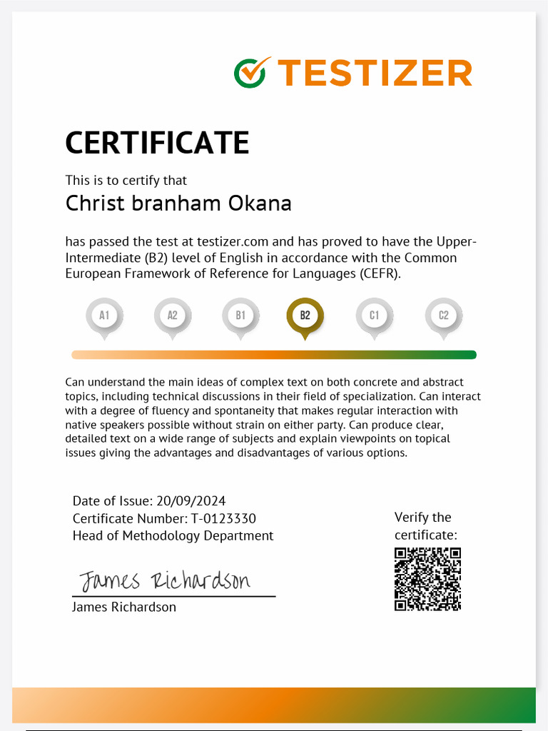 Christ Branham Okana | PDF