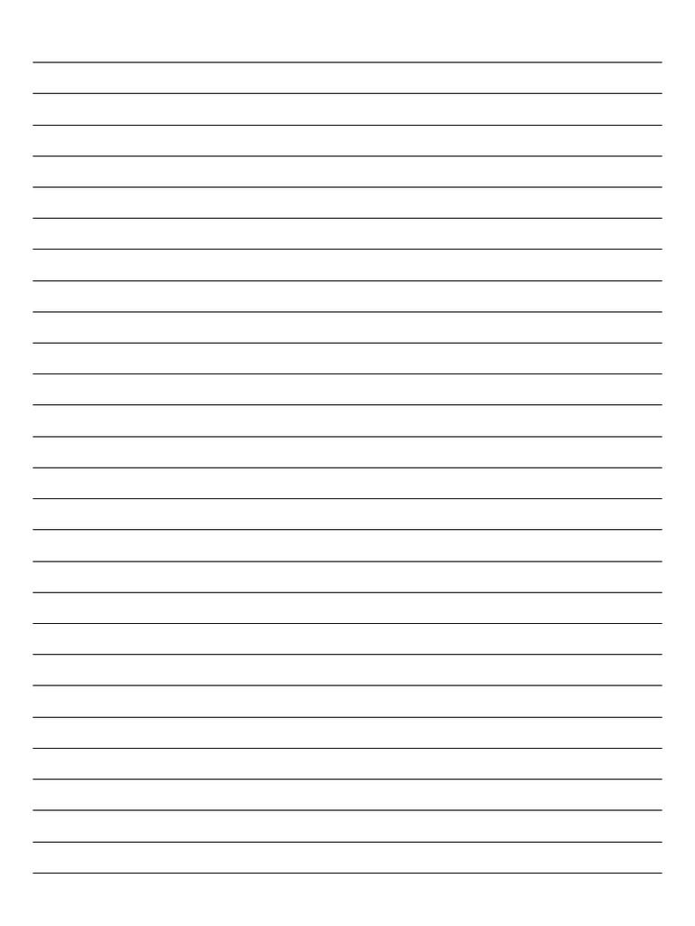 Lined Paper Template | PDF