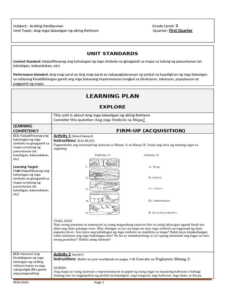 Learning Plan - AP 3 | PDF