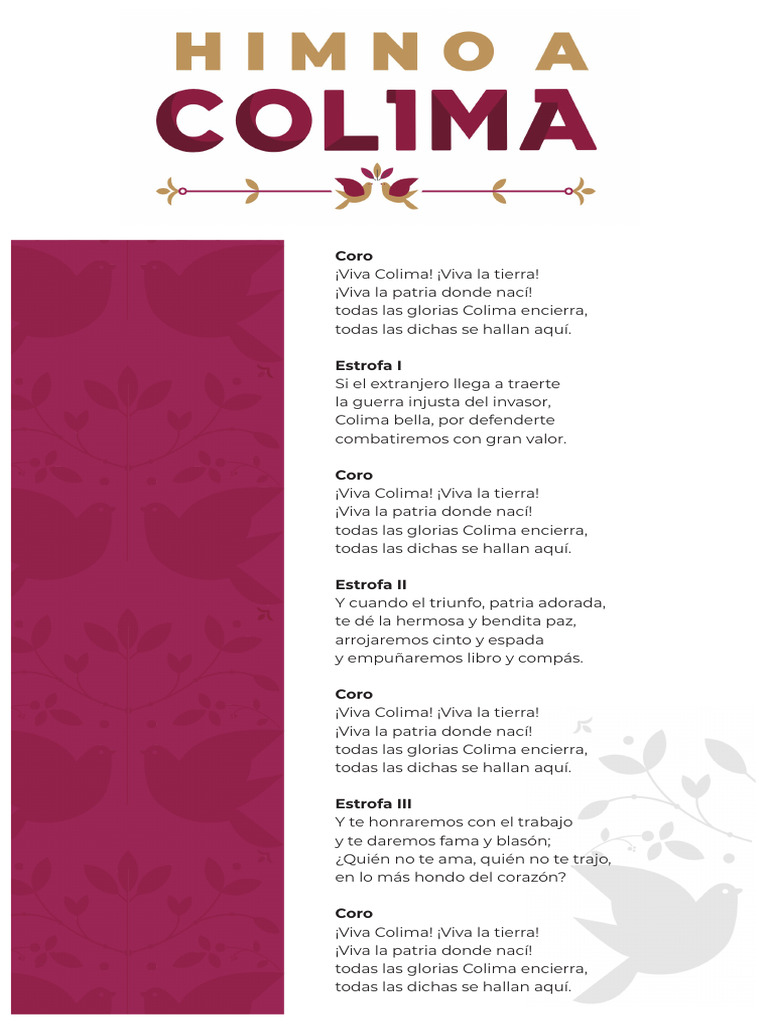 Himno A Colima | PDF