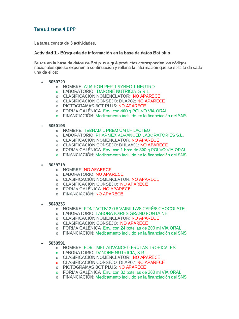 Tarea 1 Tema 4 DPP | PDF | Índice de masa corporal | Obesidad