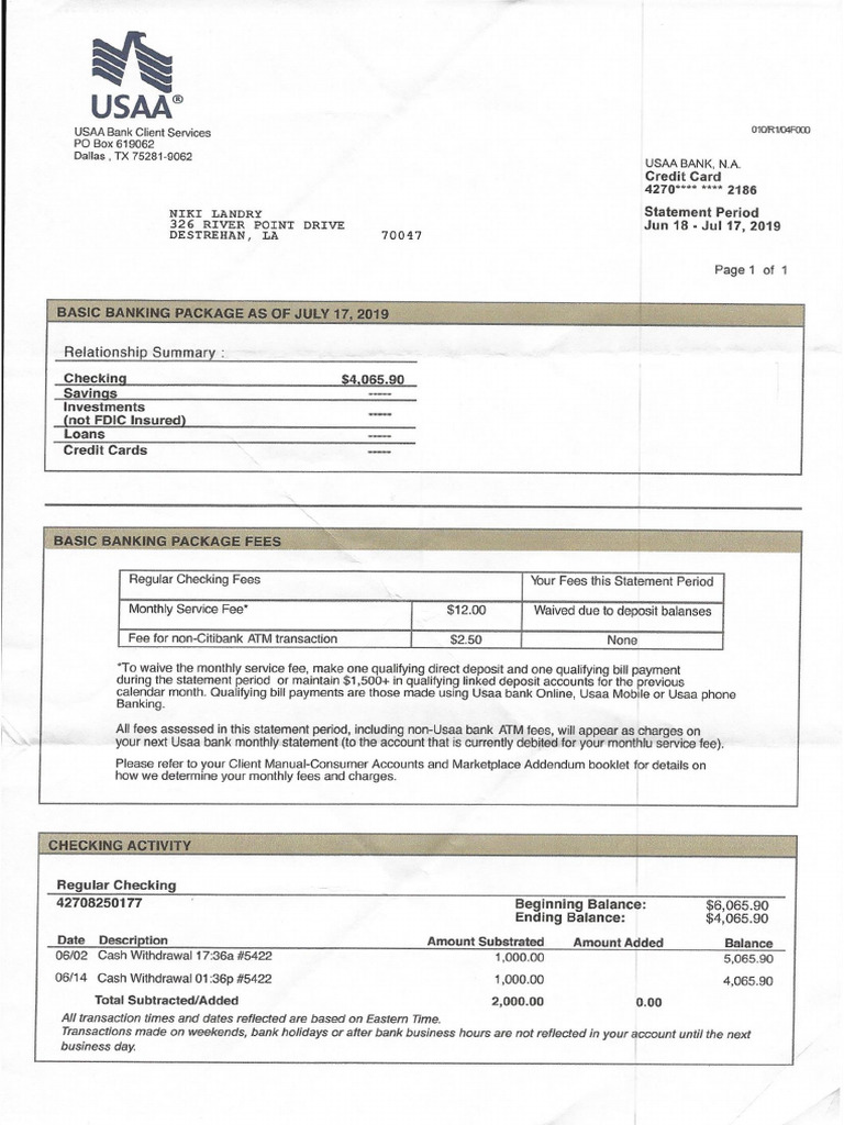 USAA | PDF