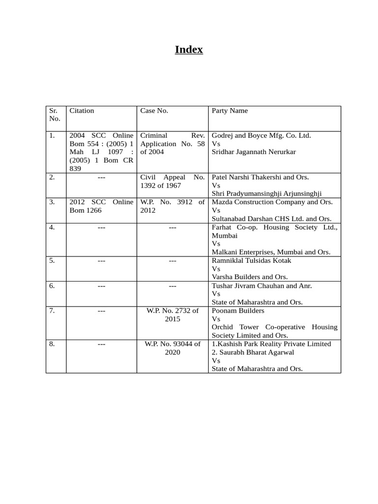 Judgement Index | PDF