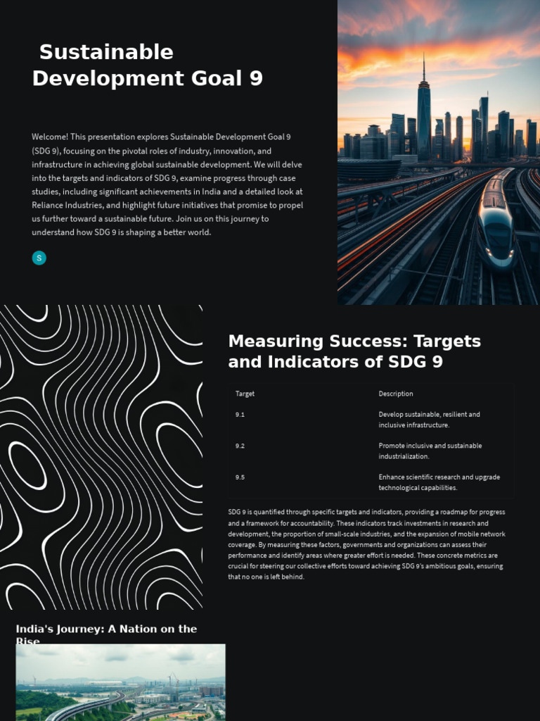 SDG 9: Industry, Innovation, Infrastructure | PDF | Sustainability ...