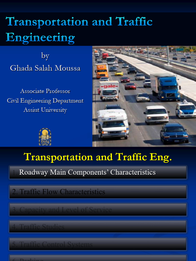 Ch2 Traffic Flow Characteristics Part1 | PDF | Speed | Traffic