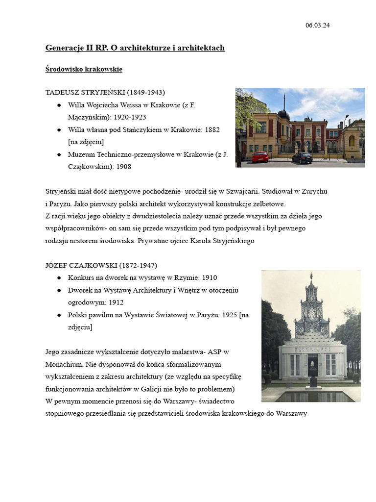 Generacje Arch II RP Wykład - Compressed | PDF