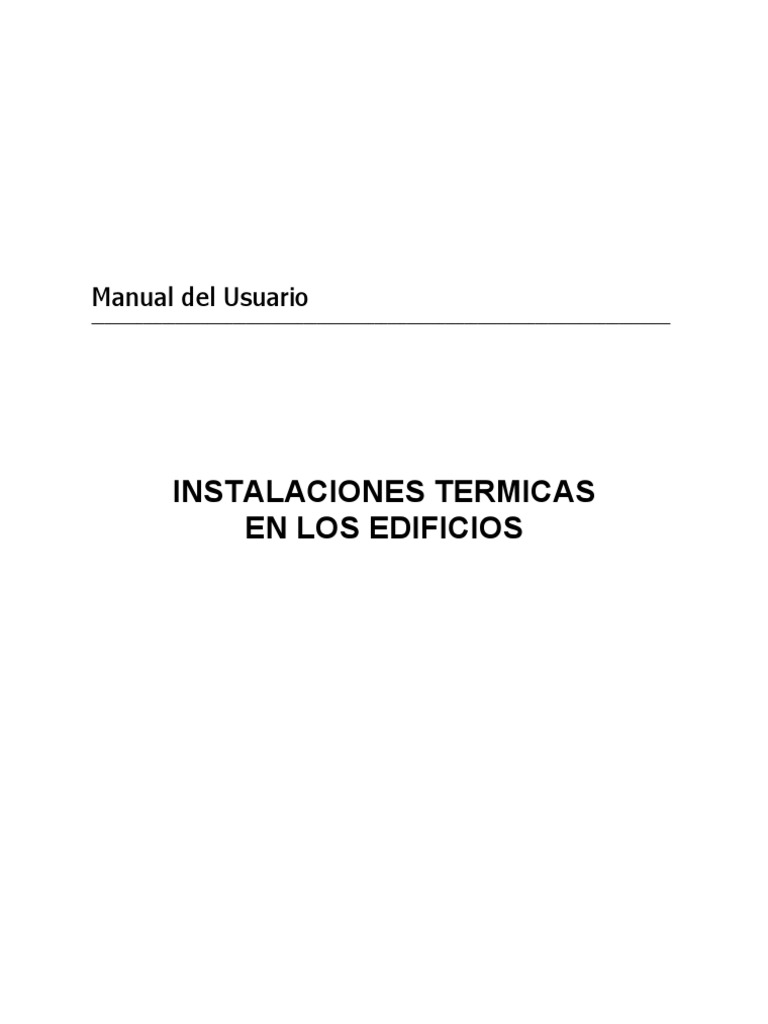 Manual Cargas Termicas | PDF | Ventana (informática) | Microsoft Windows