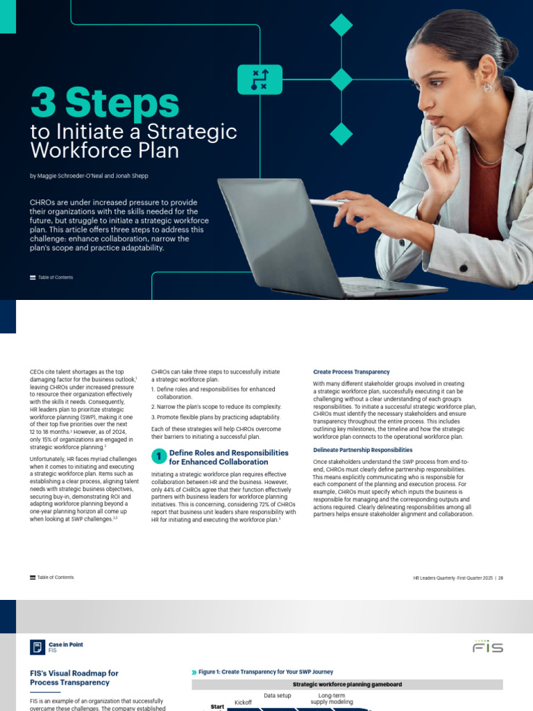 3 Steps: To Initiate A Strategic Workforce Plan | PDF | Human Resource Management | Business