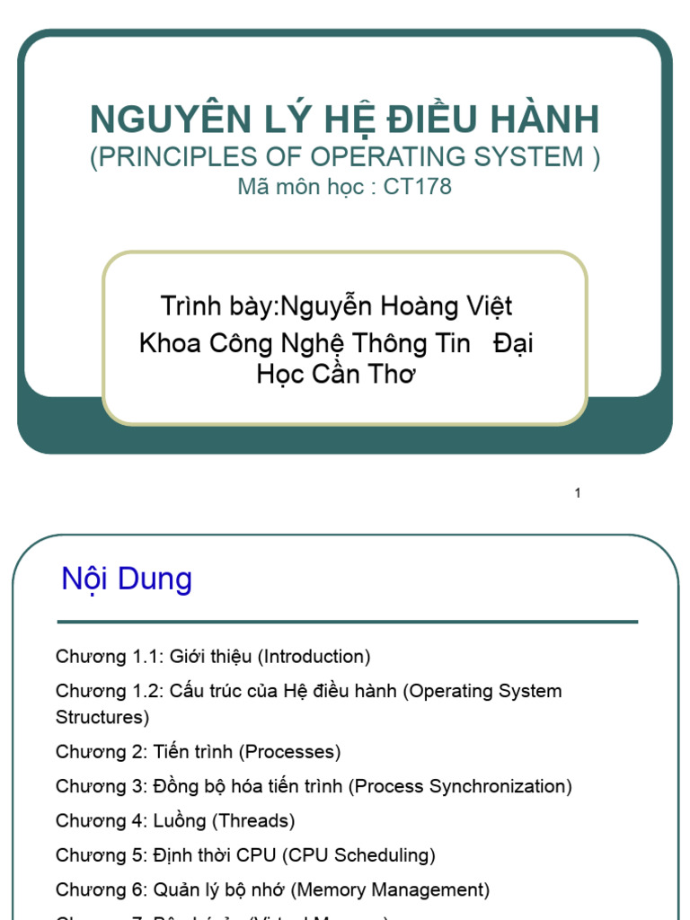 Thong Tin Mon Hoc NLHDH | PDF