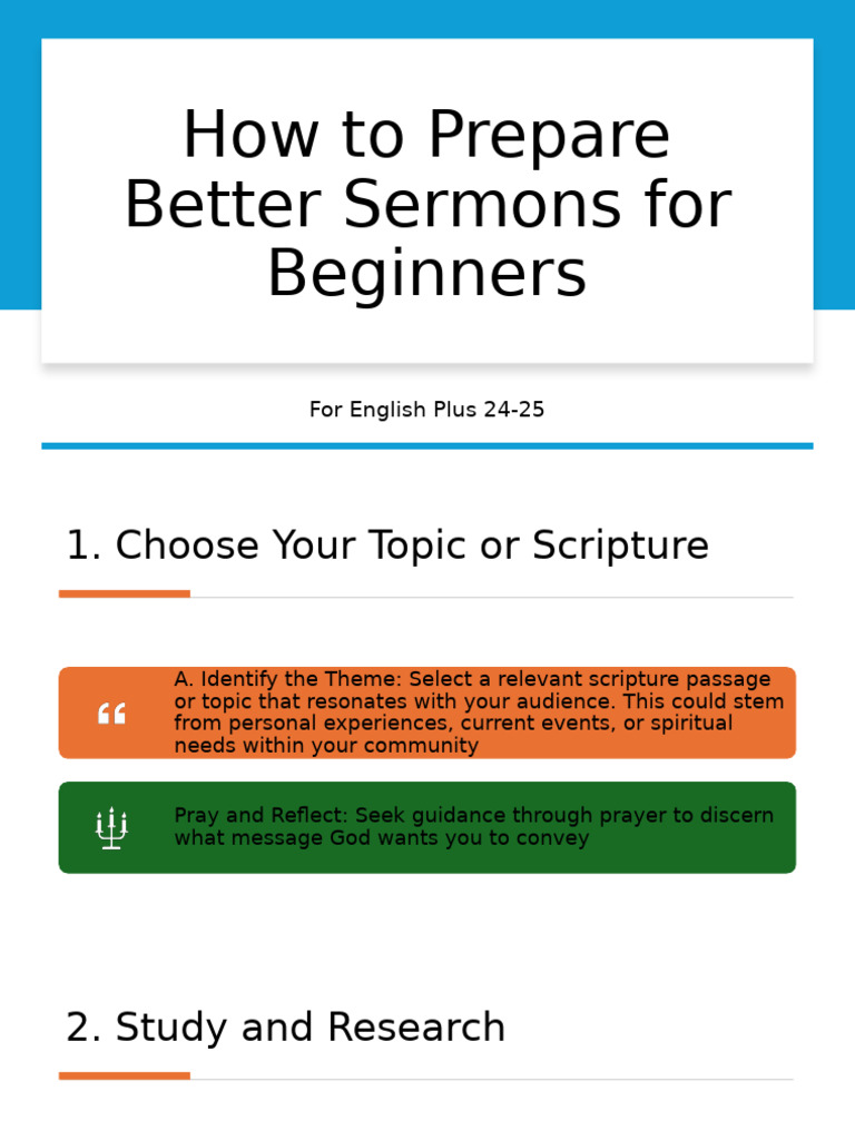 Beginner's Guide to Crafting Sermons | PDF | Sermon | Multimedia