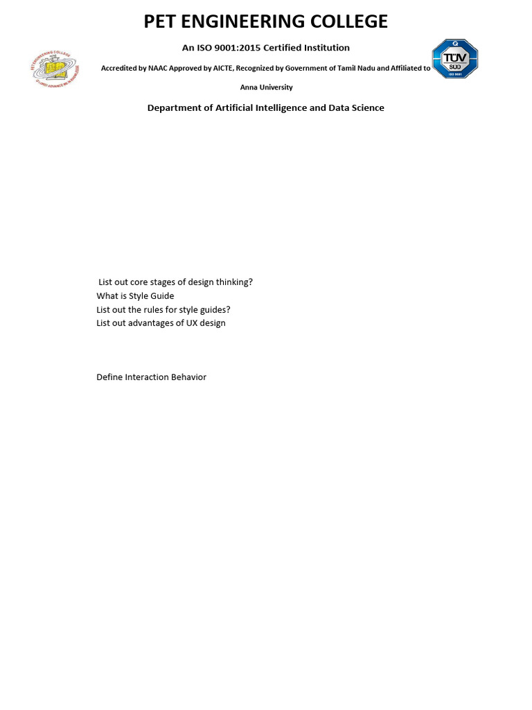 Iat 1 Exam Question Bank | PDF