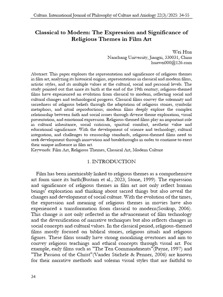 Classical To Modern: The Expression and Significance of Religious ...