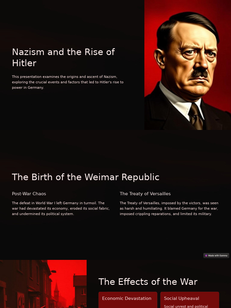 Nazism and Hitler's Rise Explained | PDF | Cost Of Living | Weimar Republic