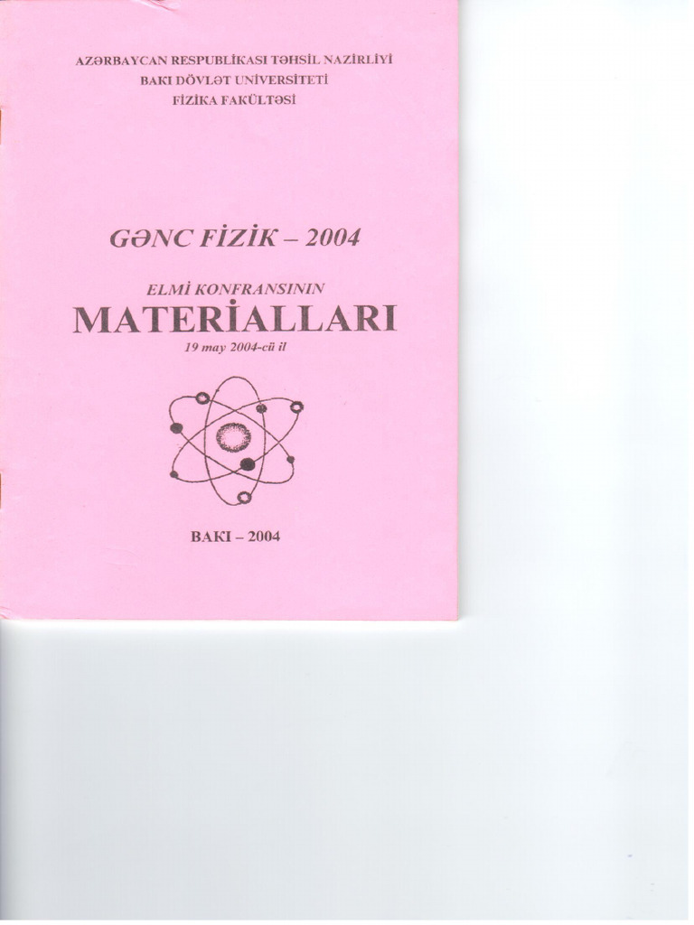 Genc Fizik-2004 | PDF