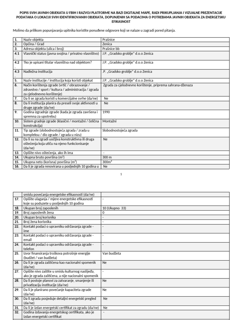 Anketa o Javnom Prašnicama | PDF