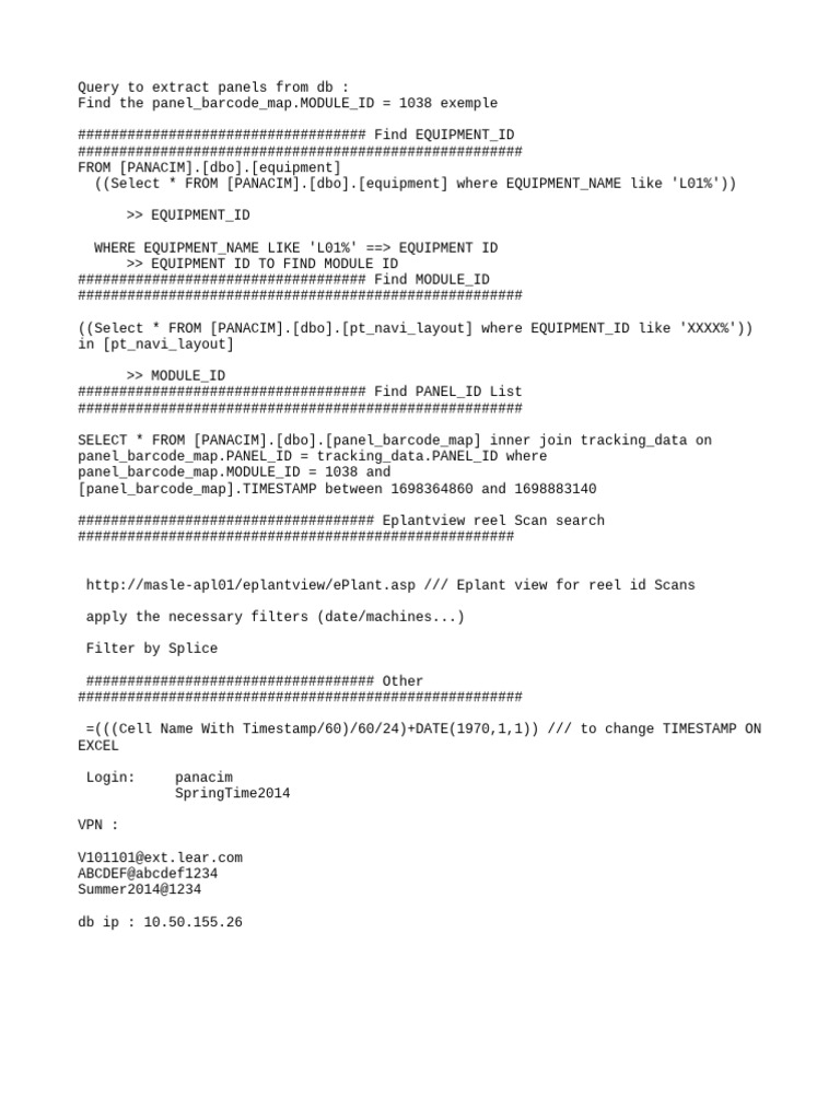 Extration For Trace Report | PDF