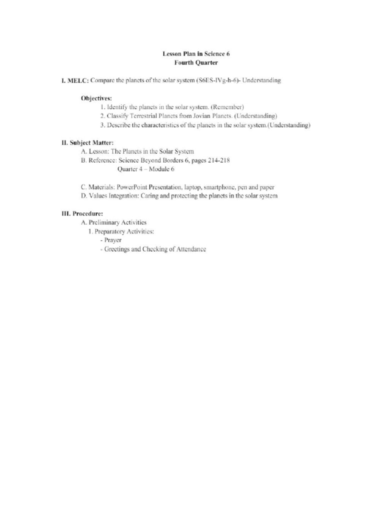 Lesson Plan | PDF
