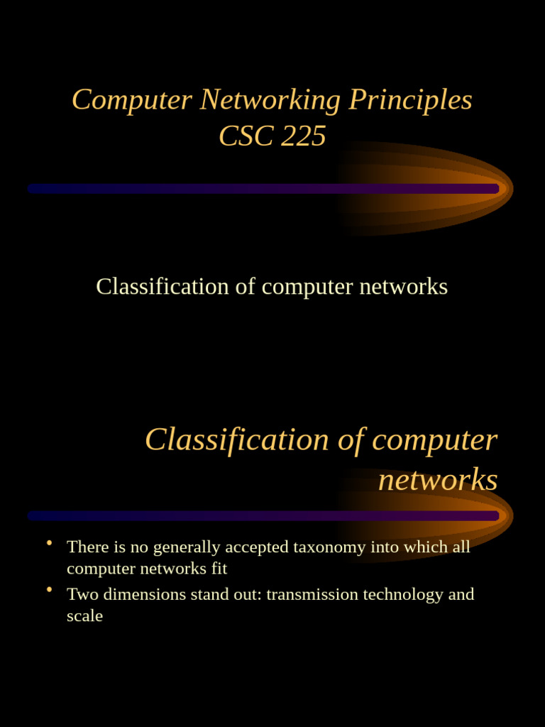 Classification of Computer Networks | PDF | Computer Network | Multicast