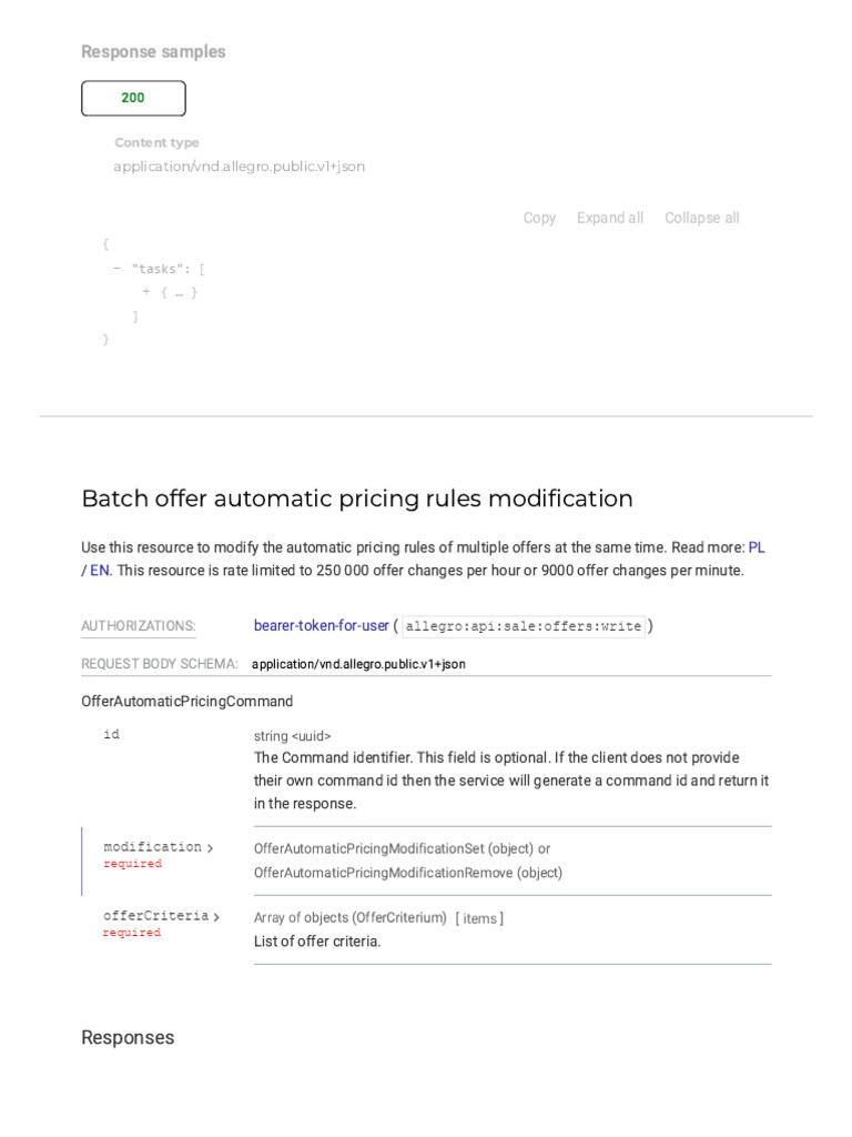 Batch Offer Automatic Pricing Rules Modification | PDF | Parameter (Computer Programming ...