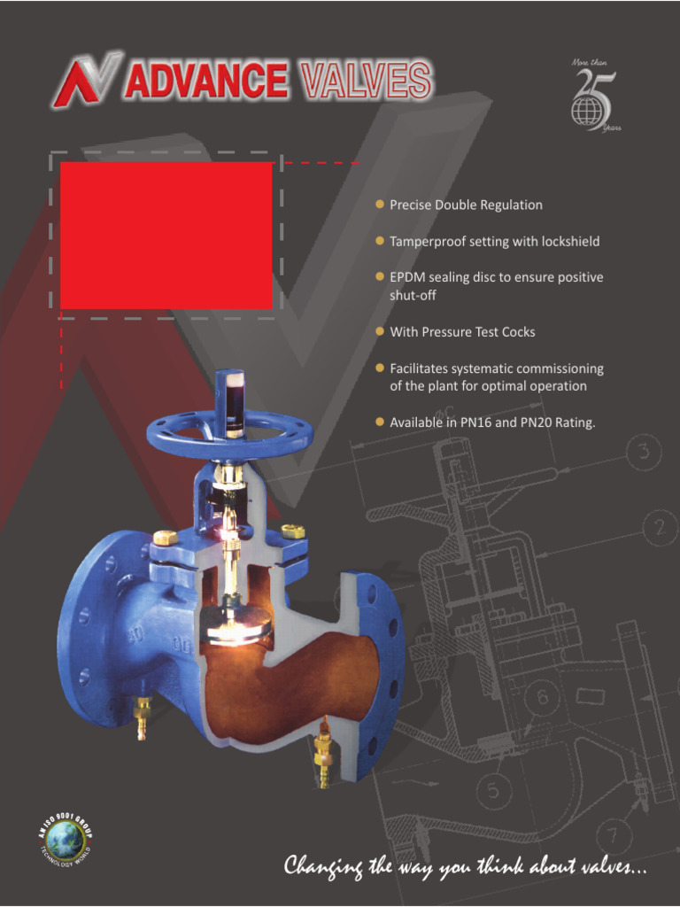 Advance Balancing Valve | PDF | Valve | Mechanical Engineering