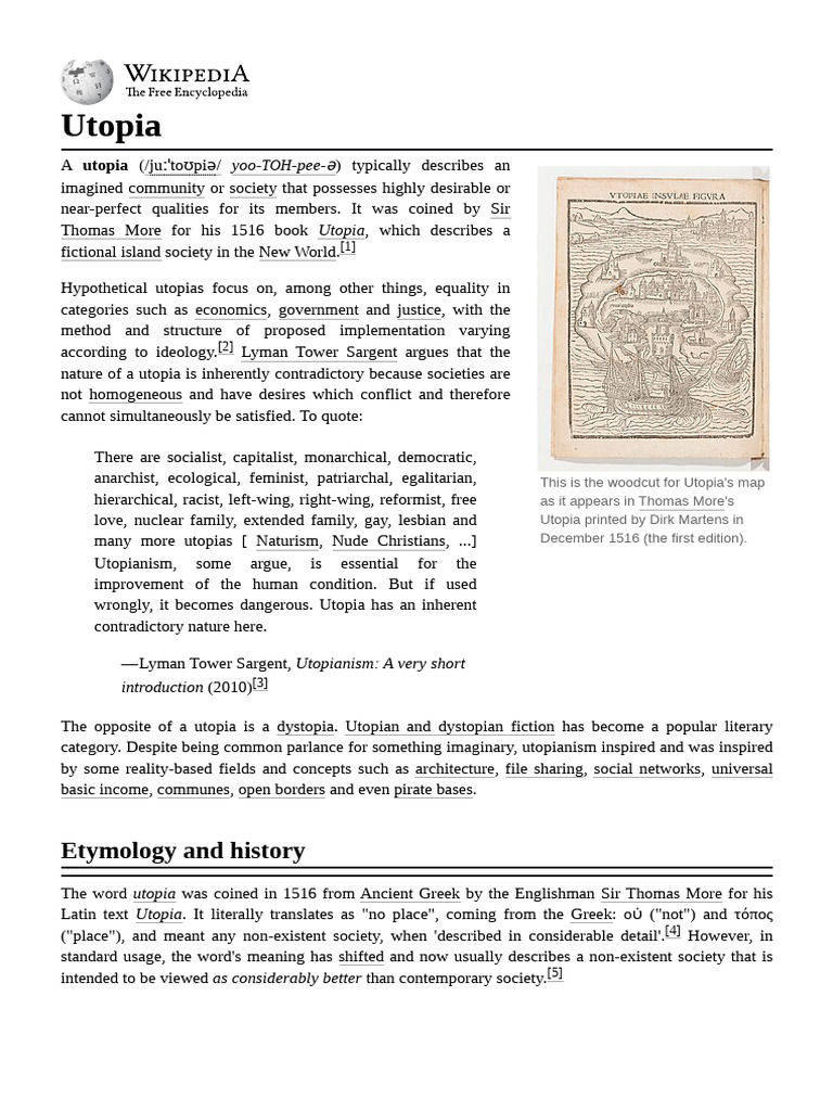 Utopia | PDF | Utopia