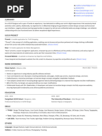 Deepali Kumar CV | PDF | User Interface | Design