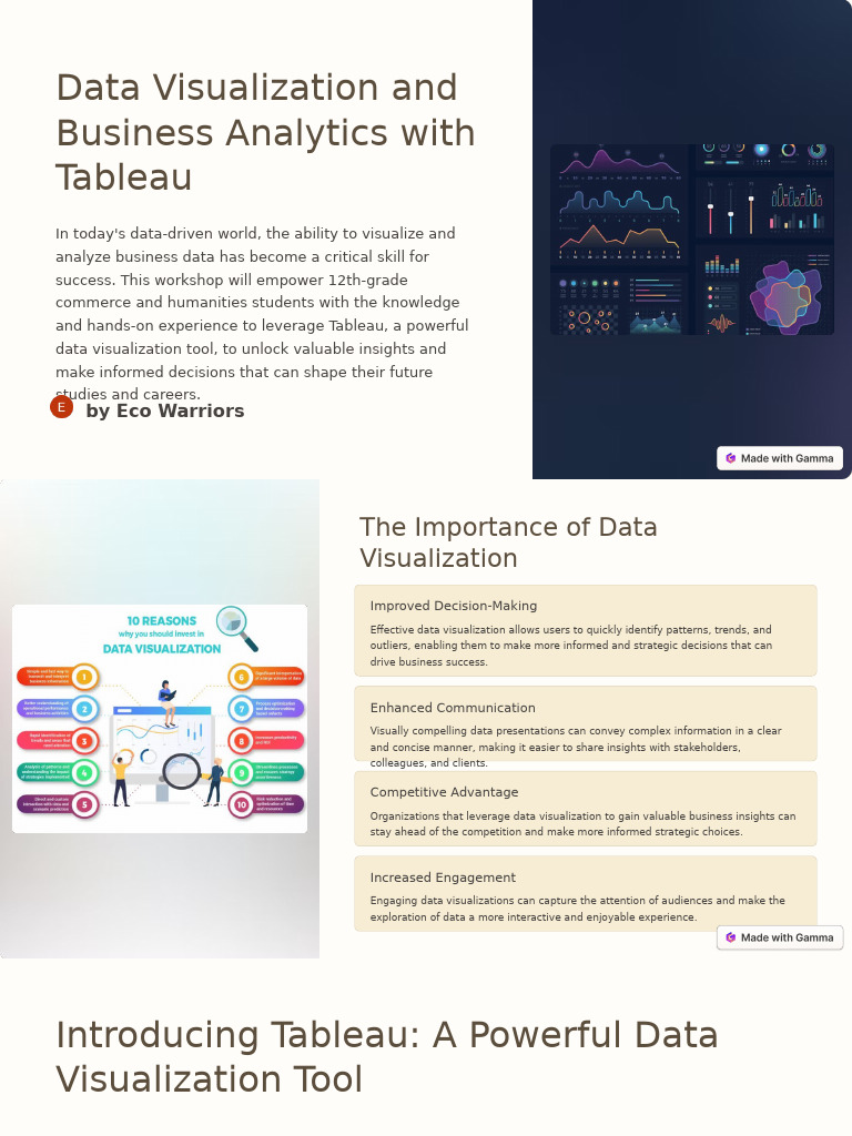 Empowering Students with Tableau Skills | PDF | Information Technology ...