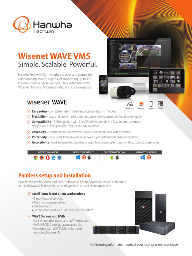 BR 23 Wisenet Wave One Pager v4 | PDF