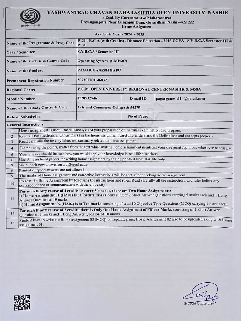 Operating System CMP507 GP | PDF